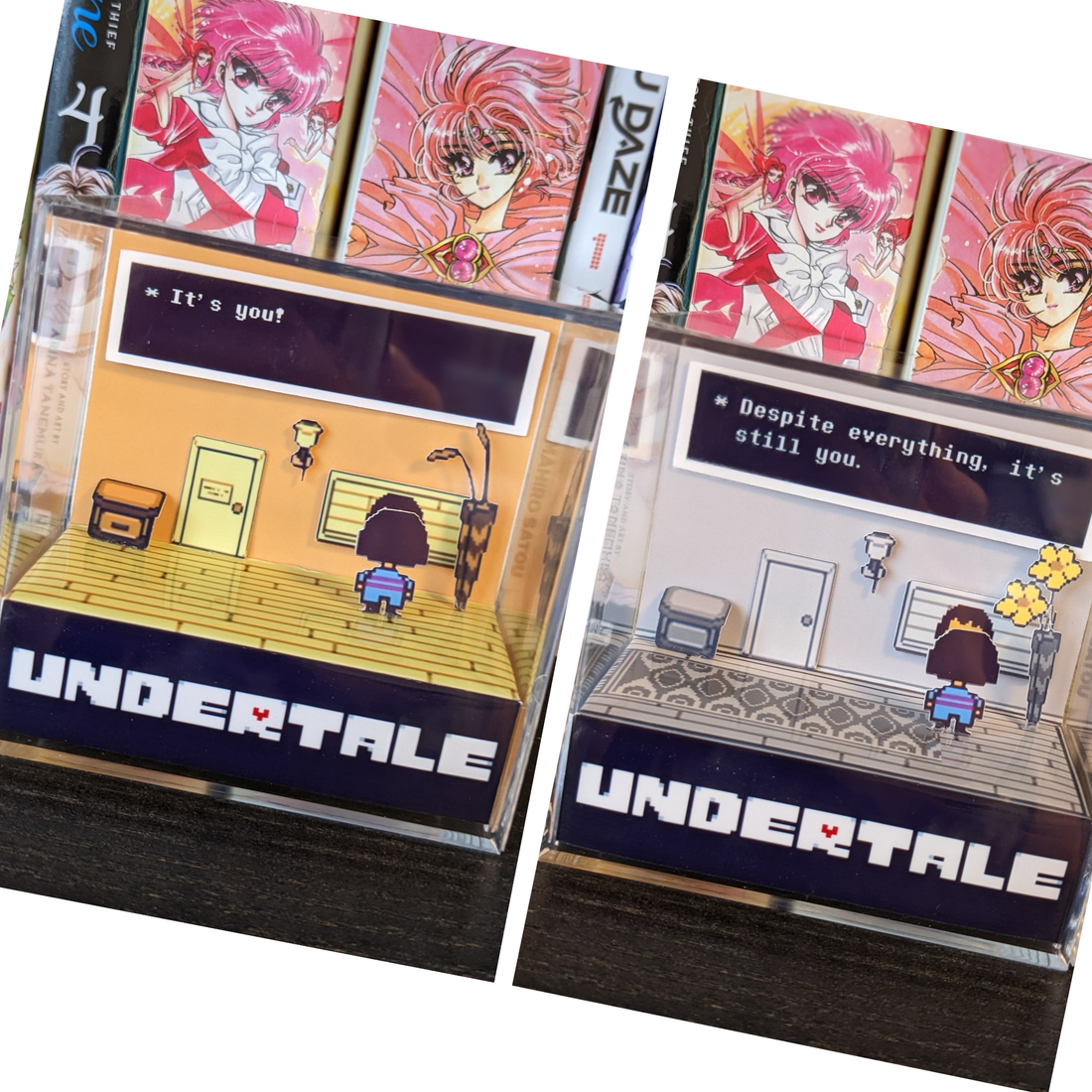 UNDERTALE Dual Sided 3D cube diorama | Despite everything, it's you ...