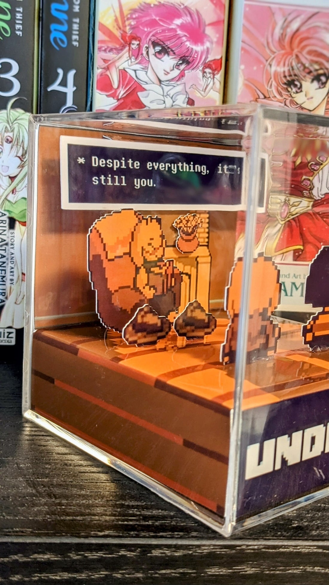 UNDERTALE 3D cube diorama - Toriel, Frisk, Asriel and Chara Despite Ev ...